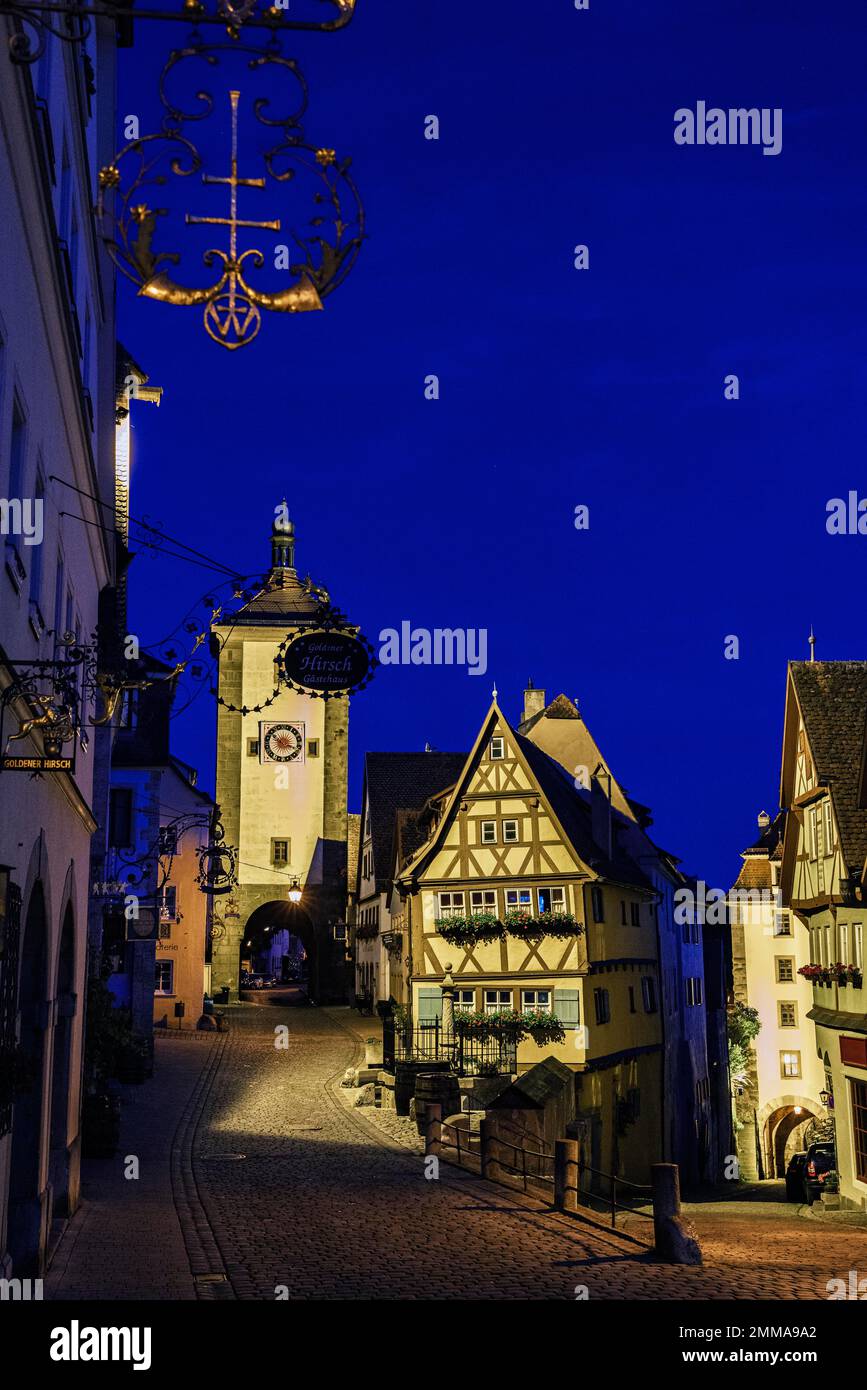 Ploenlein, Siebersturm, Kobolzeller Turm, Rothenburg ob der Tauber ...
