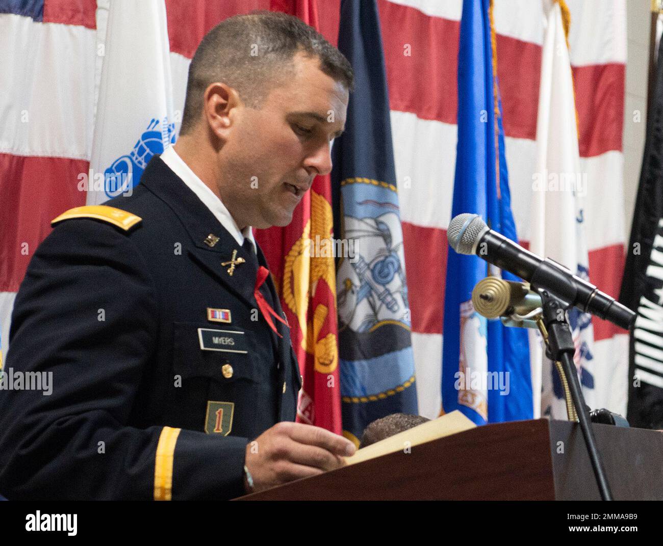 Maj. Travis Myers, secretary for the general staff, Joint Force ...