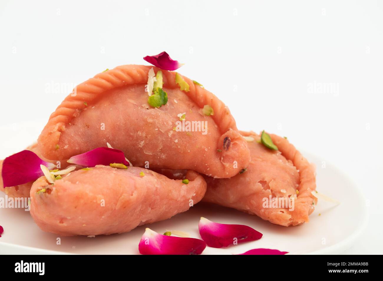 Rose Gujia Mithai Also Called Gulabi Gujiya, Pirukiya, Pirukia ...