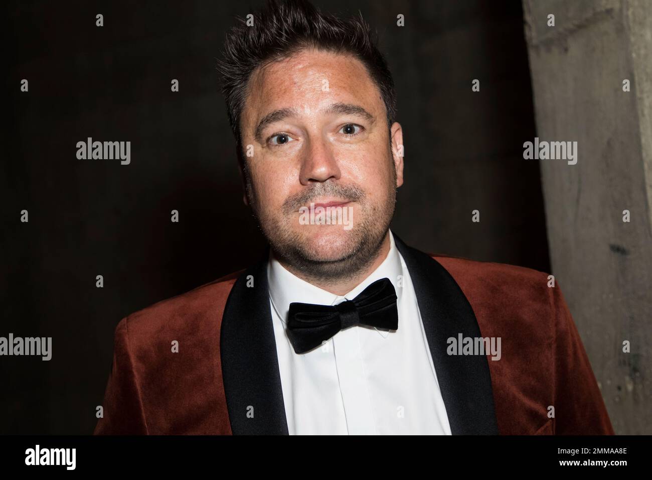 Rufus Jones poses for photographers upon arrival at the party for the ...