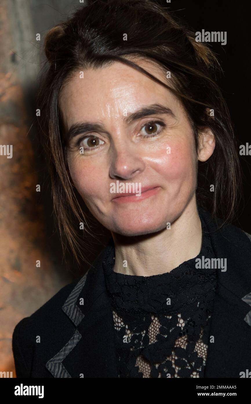 Shirley Henderson Poses For Photographers Upon Arrival At The Party For
