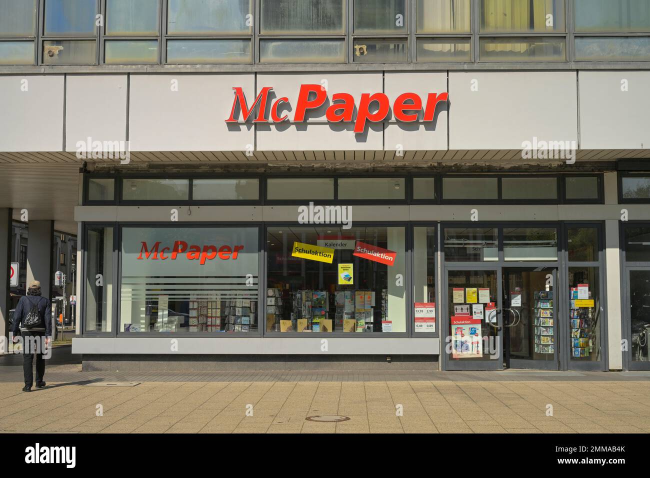 Mc Paper branch, Leipziger Strasse, Mitte, Berlin, Germany Stock Photo ...
