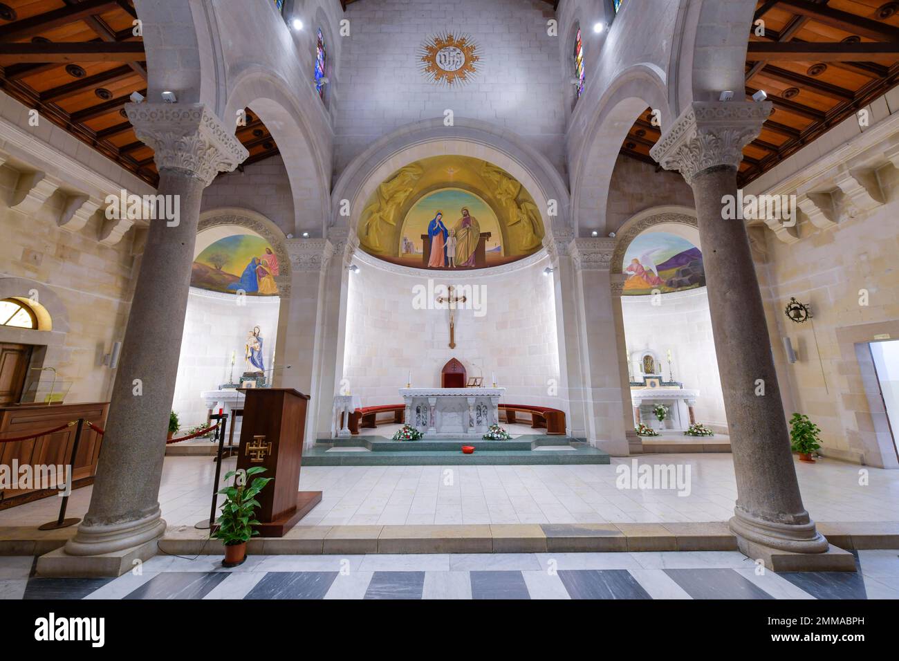St Joseph's Church, Nazareth, Israel Stock Photo - Alamy