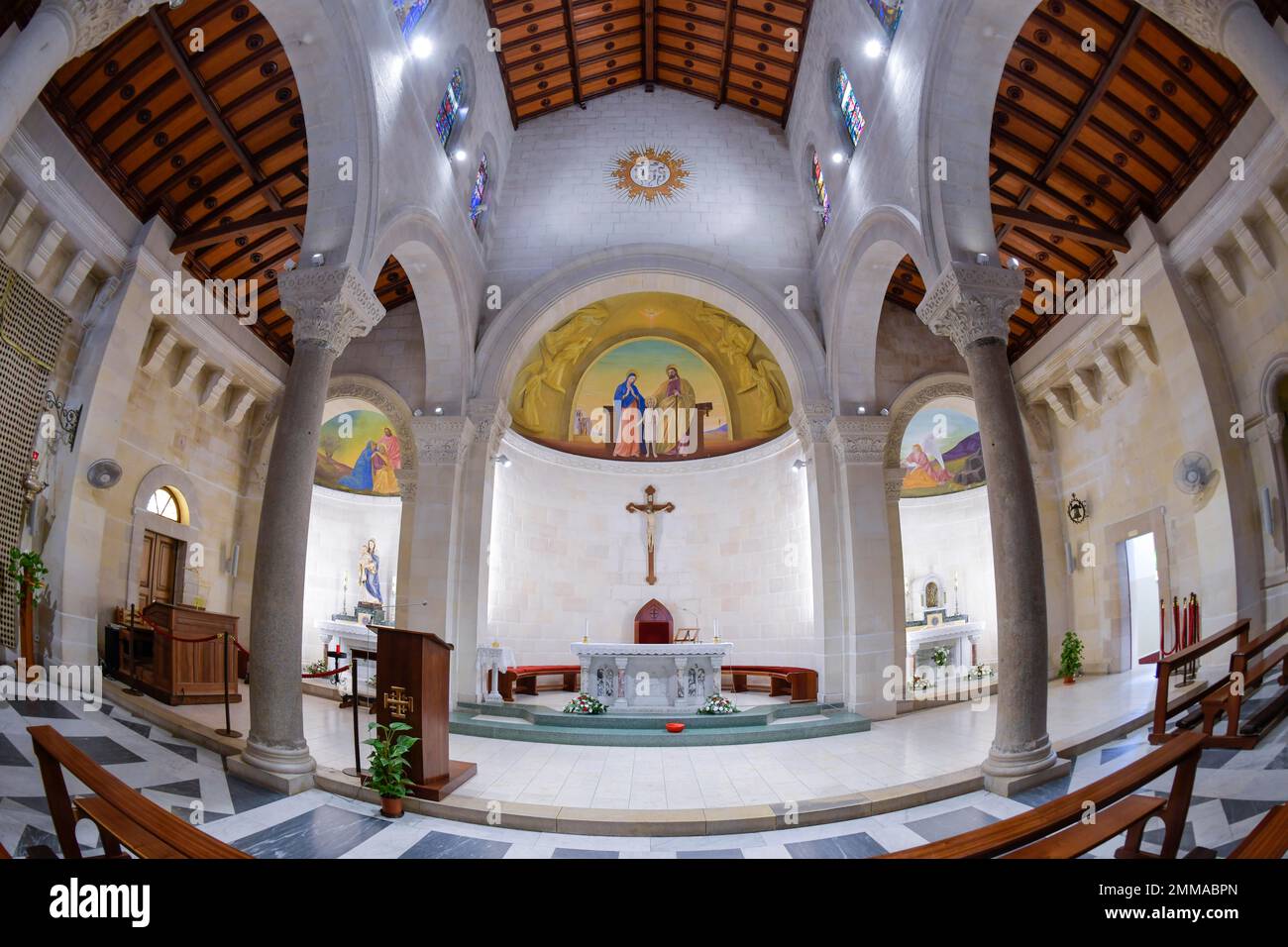 St Joseph's Church, Nazareth, Israel Stock Photo - Alamy