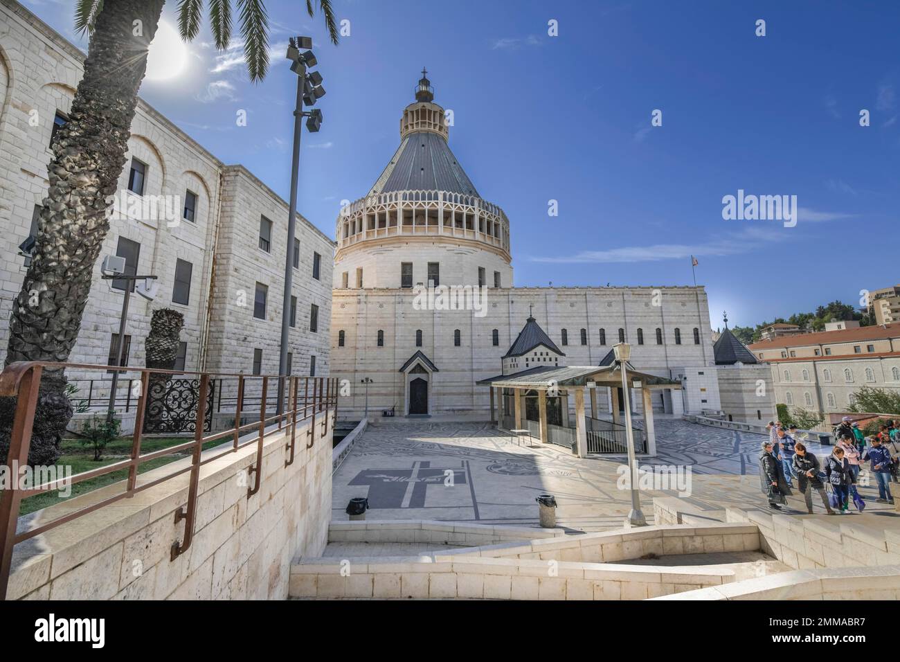 North view, Basilica of the Annunciation, Nazareth, Israel Stock Photo - Alamy