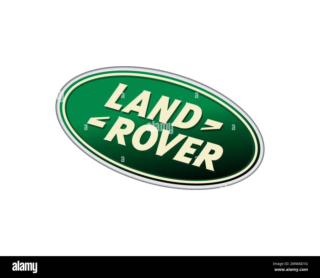 Land Rover, rotated, white background logo, brand name Stock Photo - Alamy