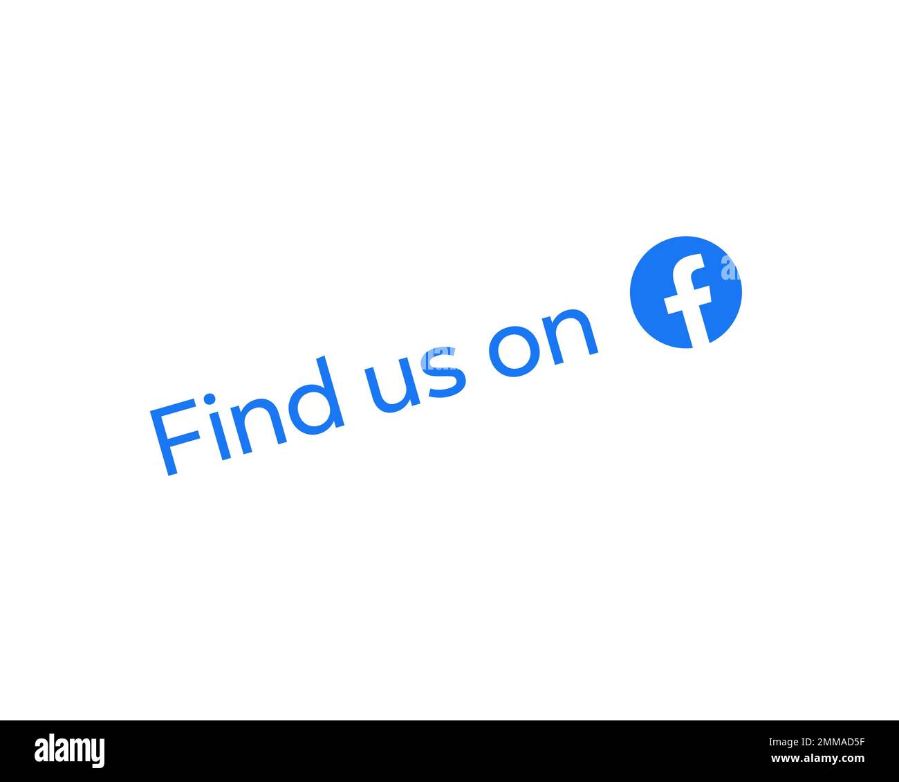 Facebook Find us on Facebook, rotated, white background, logo, brand ...
