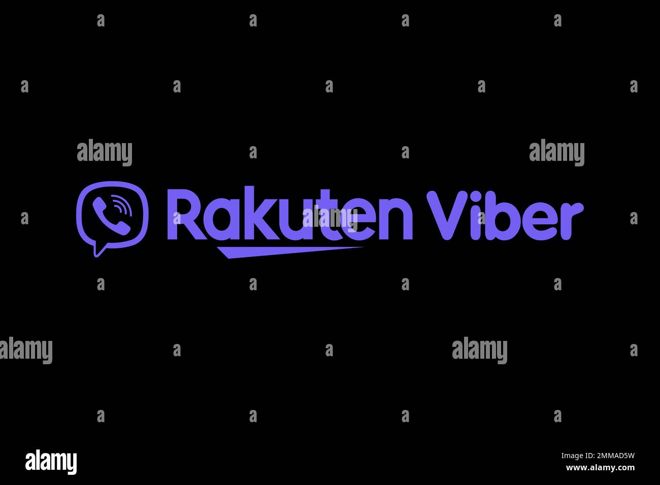 Rakuten Viber, black background, logo, brand name Stock Photo - Alamy