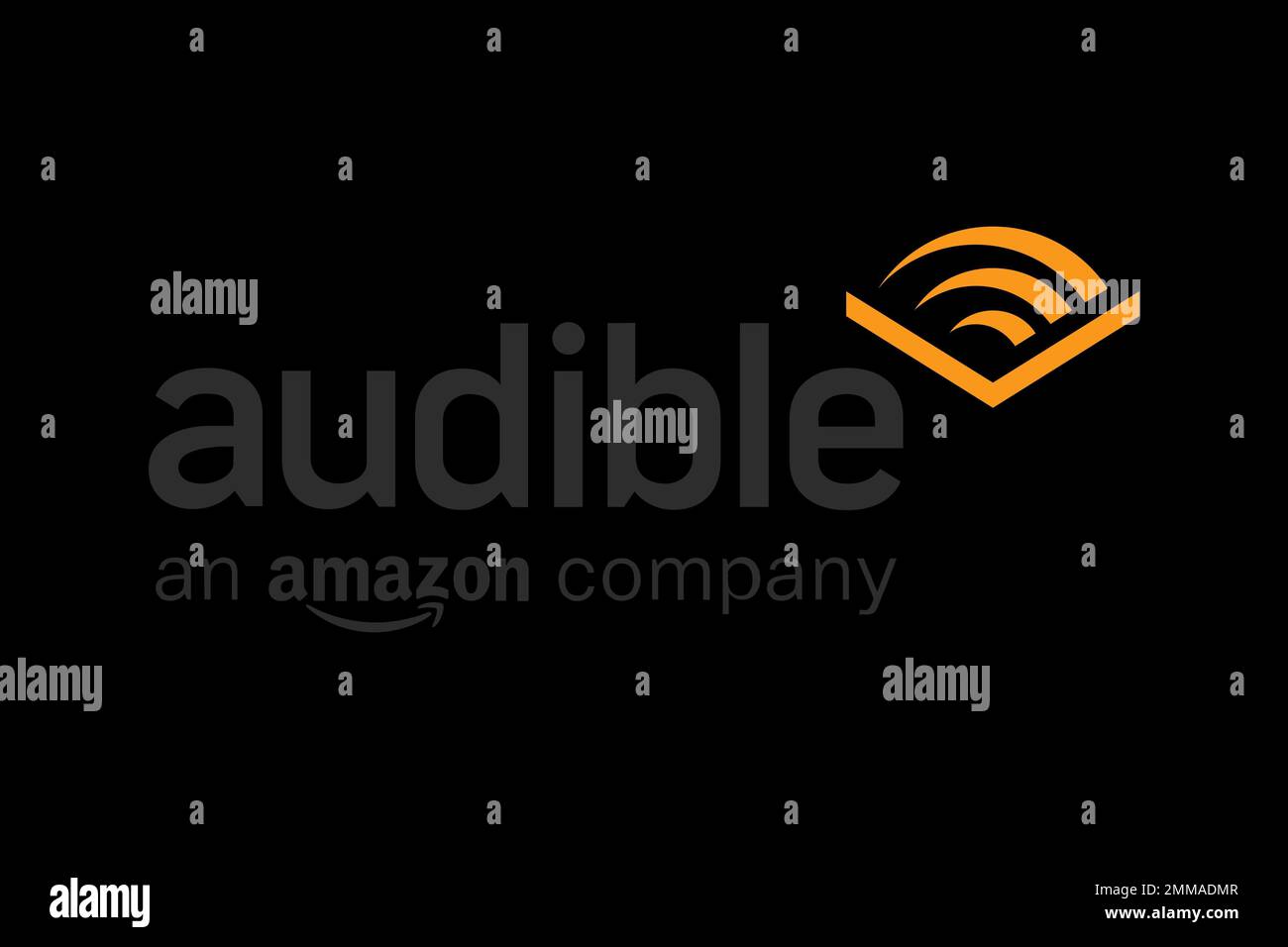 Audible (store), black background, logo, brand name Stock Photo - Alamy