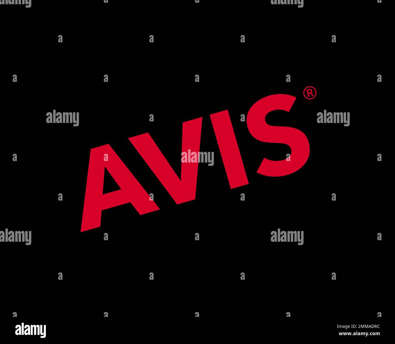 Avis Car Rental, rotated, black background, logo, brand name Stock ... Avis Car Rental, rotated, black background, logo, brand name Stock ...