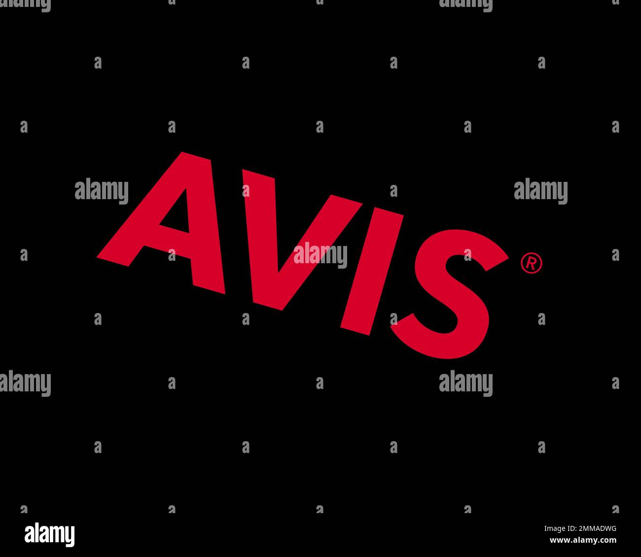 Avis Car Rental, rotated, black background, logo, brand name Stock ... Avis Car Rental, rotated, black background, logo, brand name Stock ...