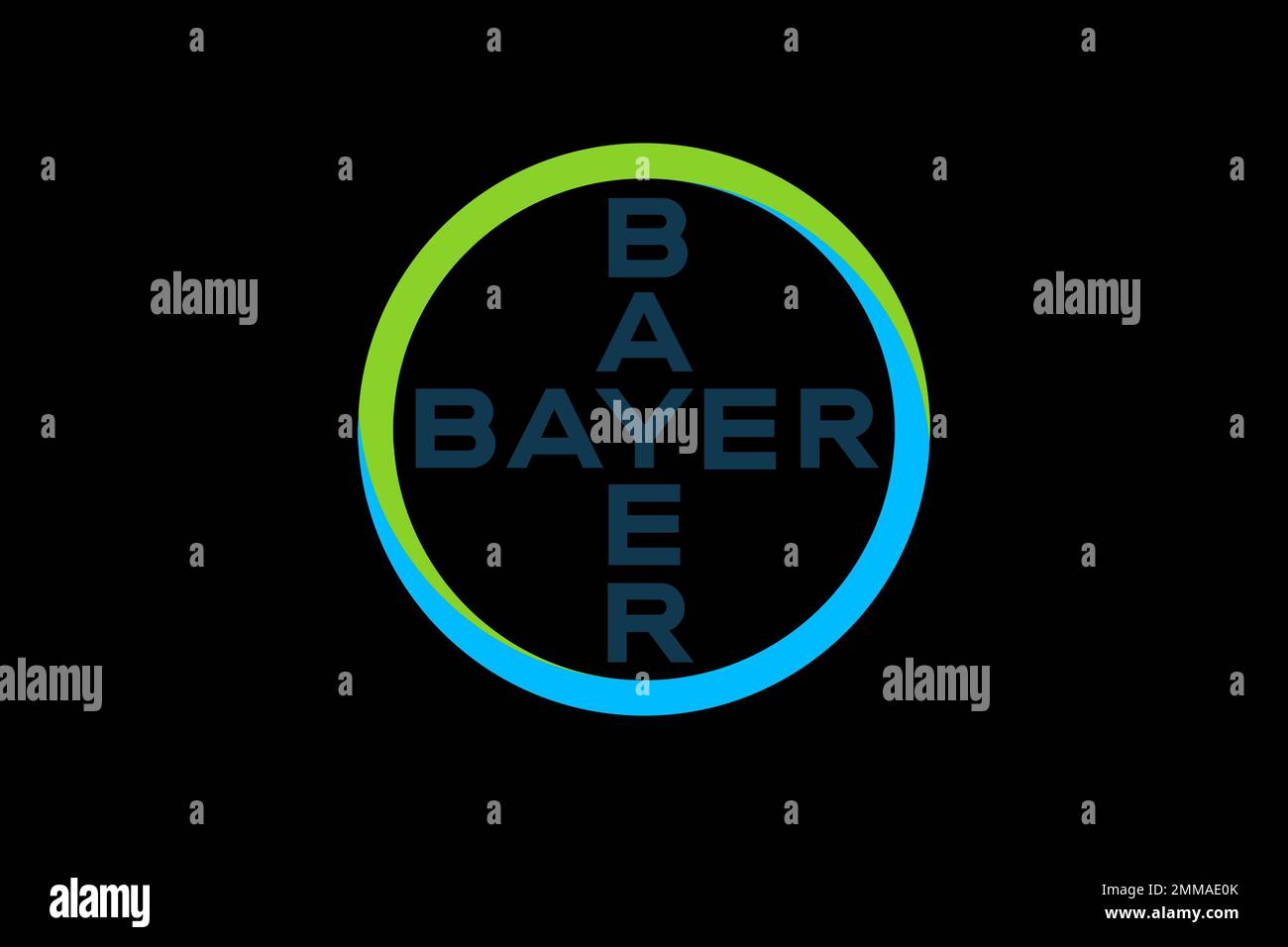 Bayer, Black background, Logo, Brand name Stock Photo - Alamy