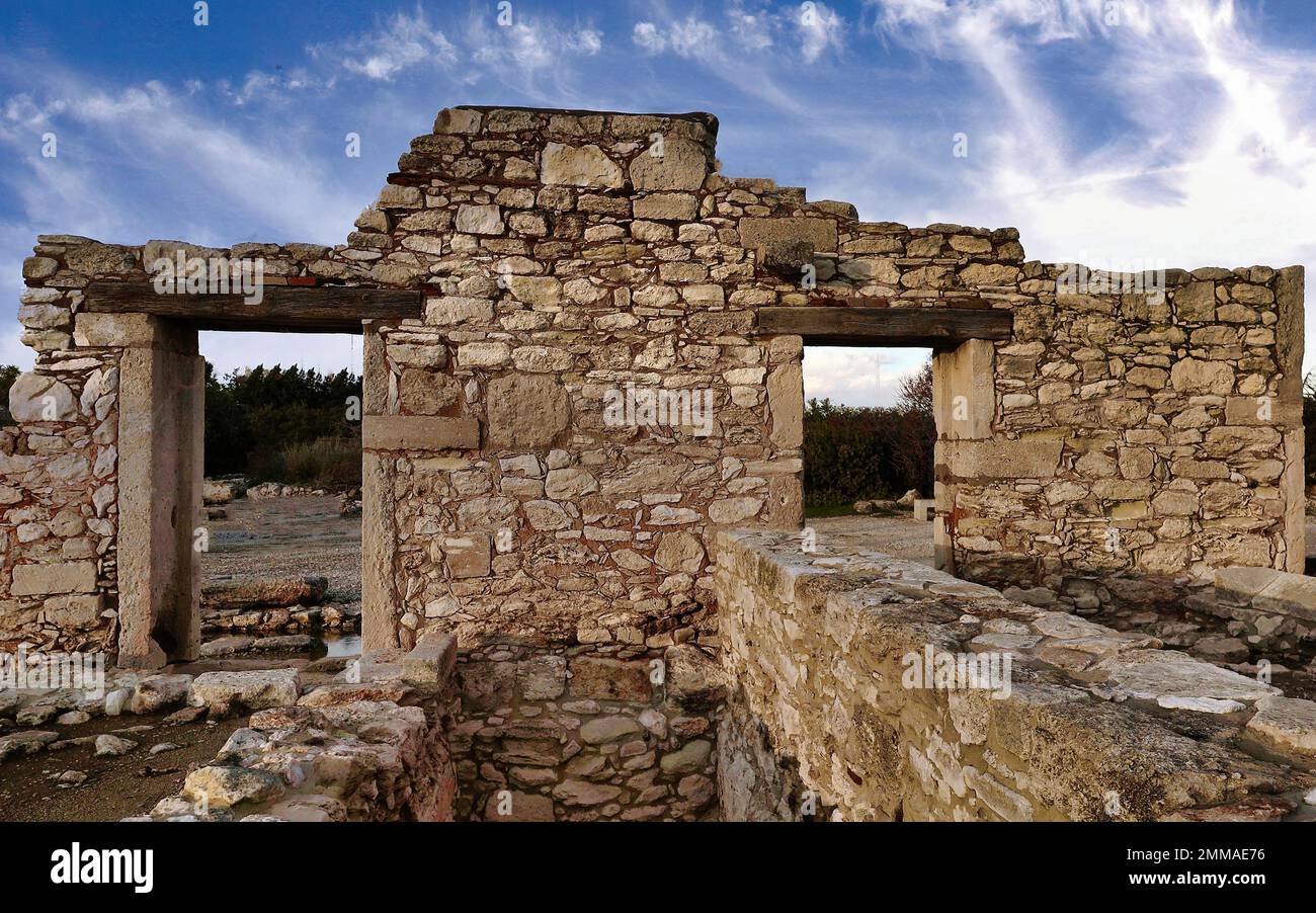The ruins of Paphos (Cyprus) a UNESCO World Heritage Site for its ...