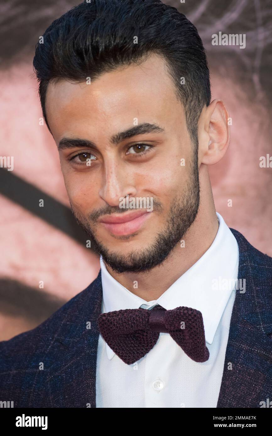 Actor Fady Elsayed poses for photographers upon arrival at the premiere of the film 'A Private ...