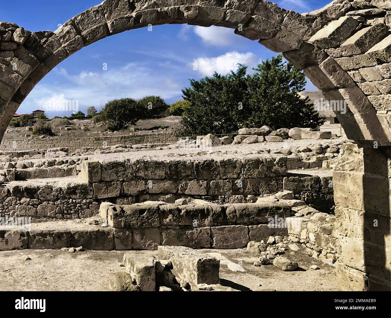 The ruins of Paphos (Cyprus) a UNESCO World Heritage Site for its ...