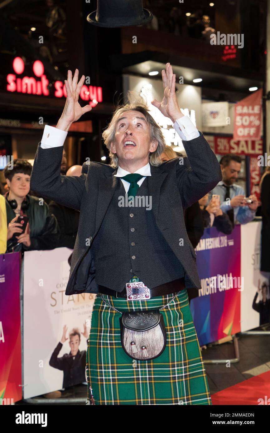 Actor Steve Coogan poses for photographers upon arrival at the premiere ...