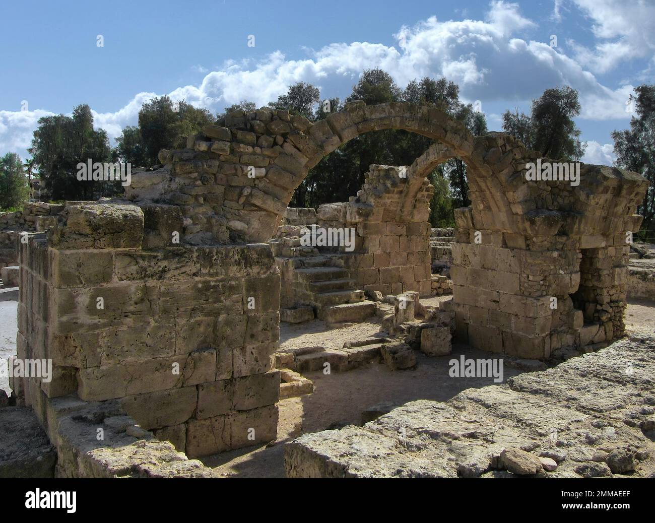 The ruins of Paphos (Cyprus) a UNESCO World Heritage Site for its ...
