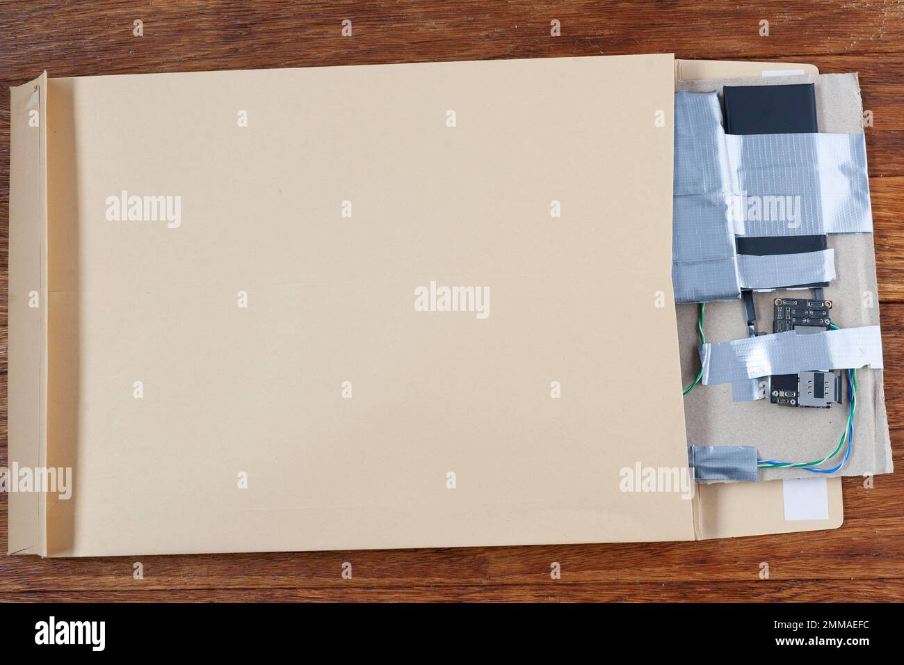 Mail bomb IED - Improvised Explosive Device with c4 and cell phone ...