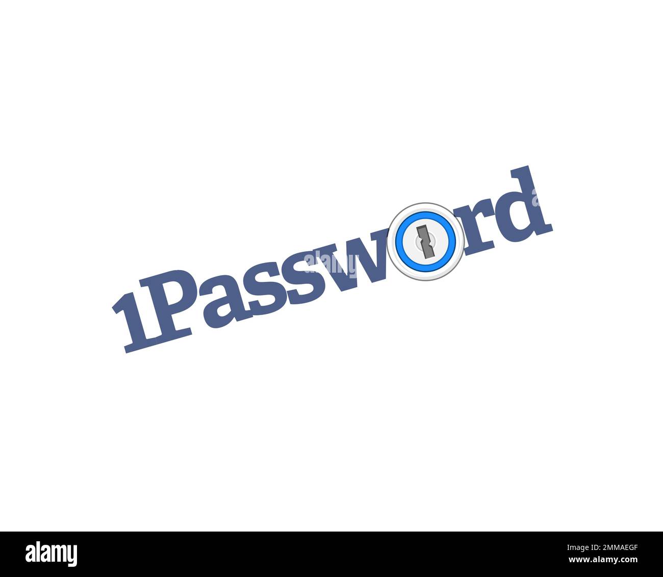1Password, rotated, white background, logo, brand name Stock Photo - Alamy