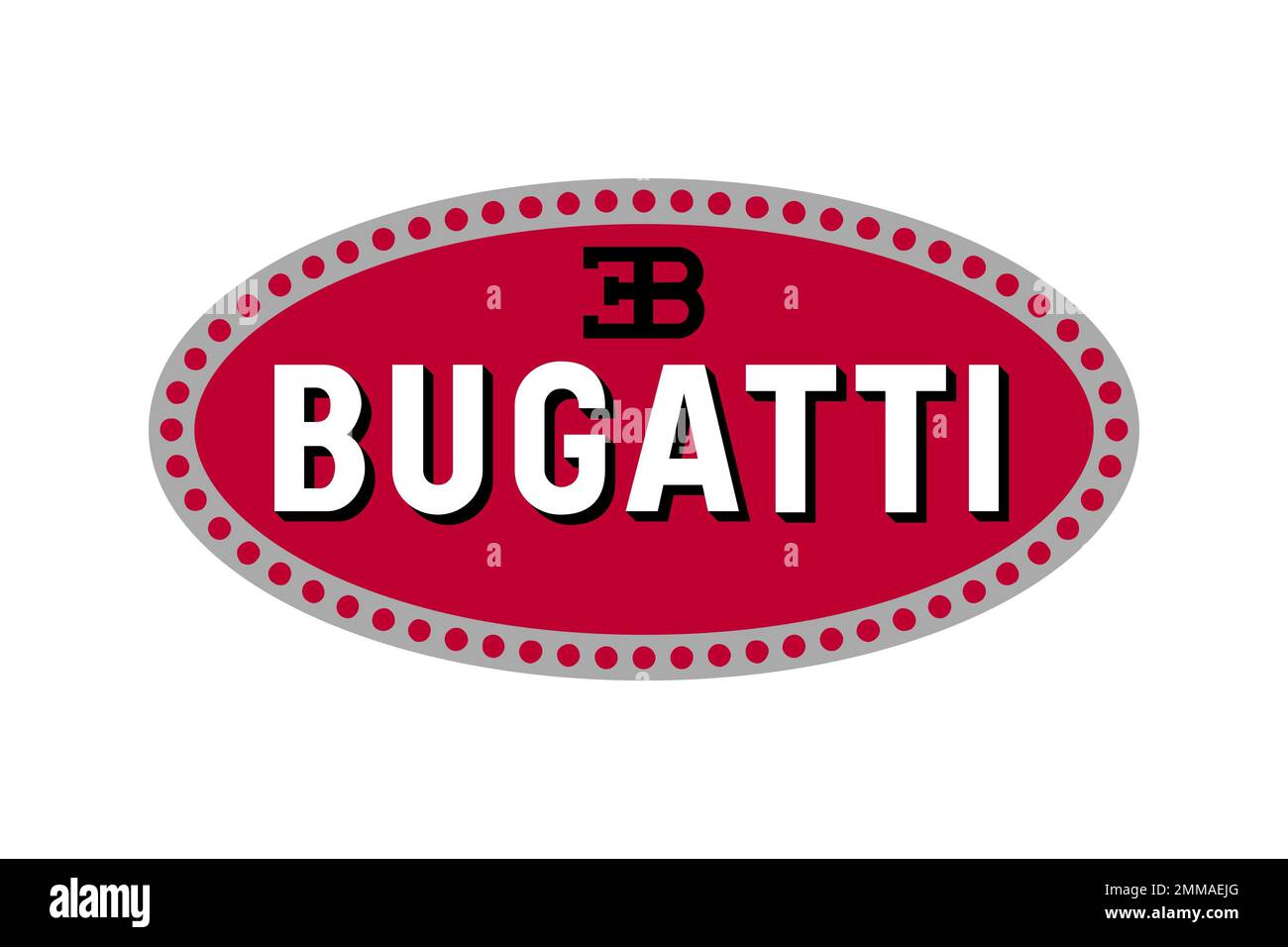 Bugatti, White background, Logo, Brand name Stock Photo - Alamy