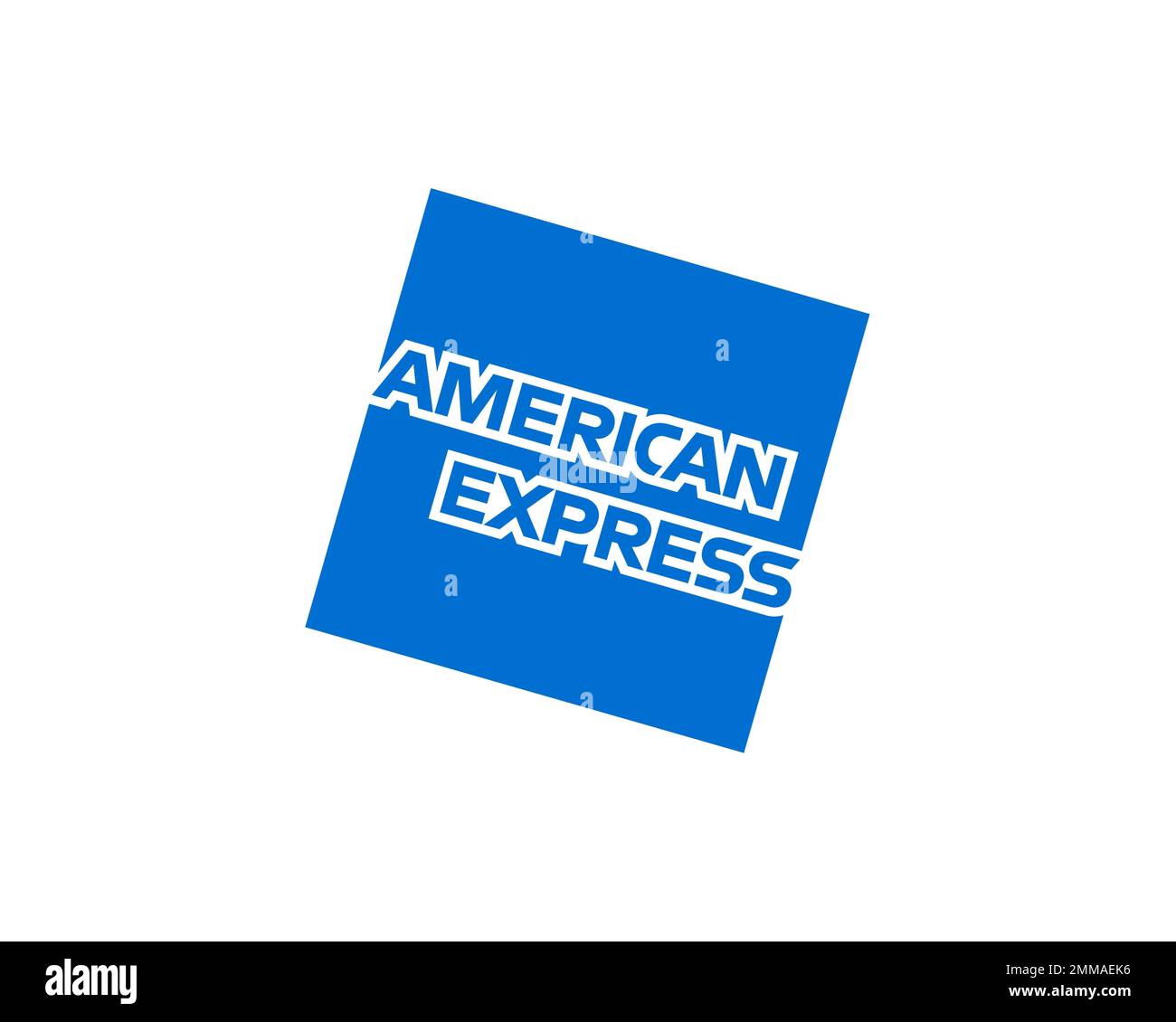 American Express, rotated, white background, logo, brand name Stock ...