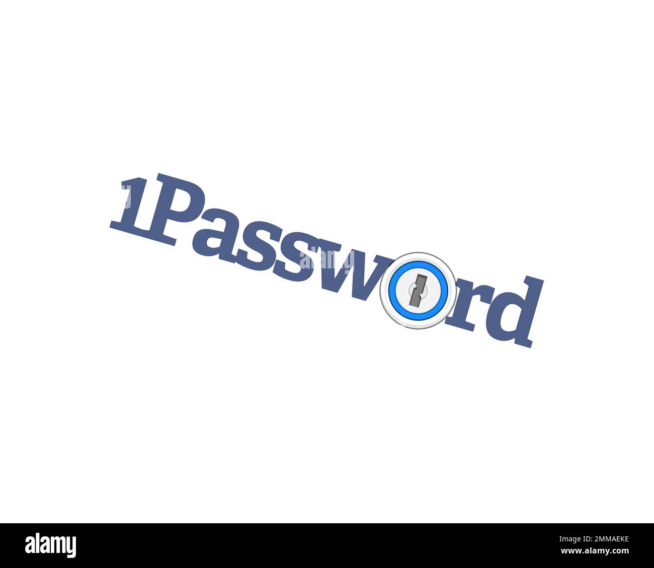 1Password, rotated, white background, logo, brand name Stock Photo - Alamy