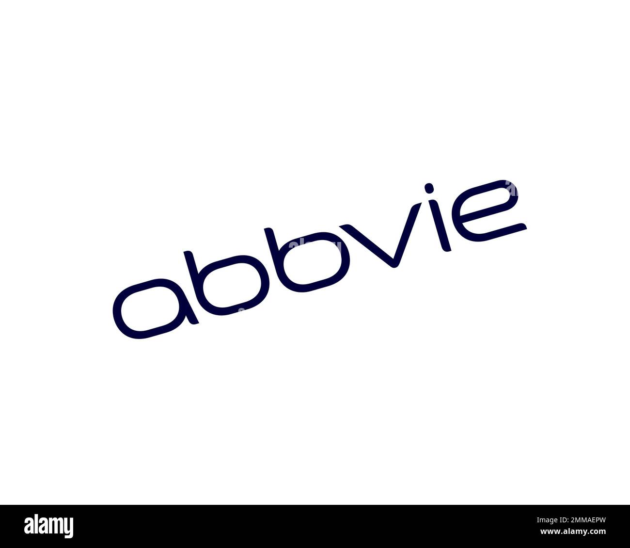 AbbVie Inc, rotated, white background, logo, brand name Stock Photo - Alamy