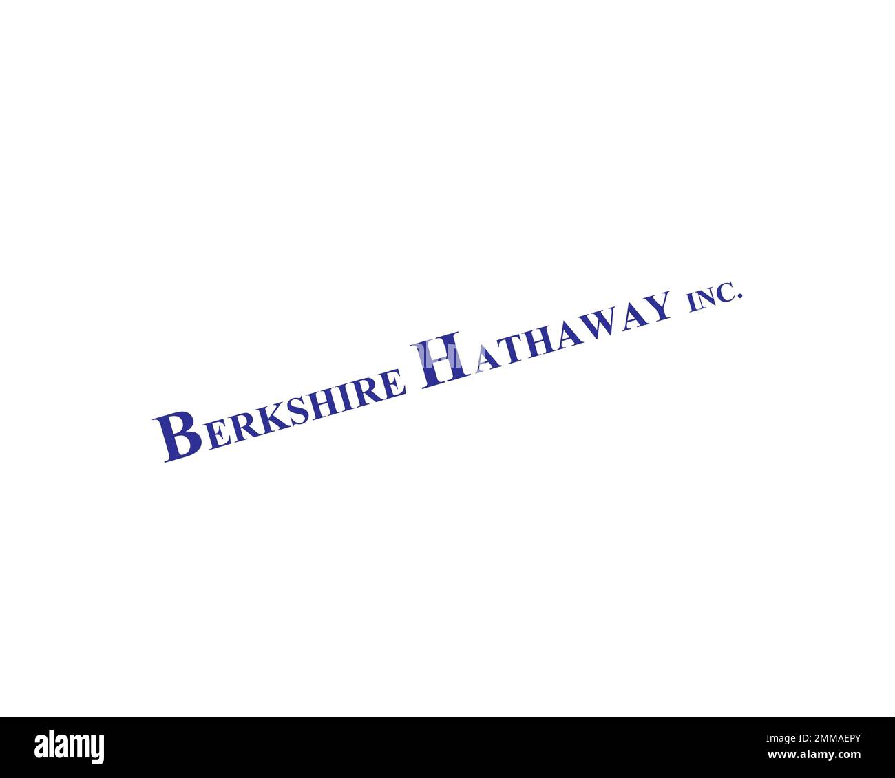 Berkshire Hathaway, rotated, white background, logo, brand name Stock ...