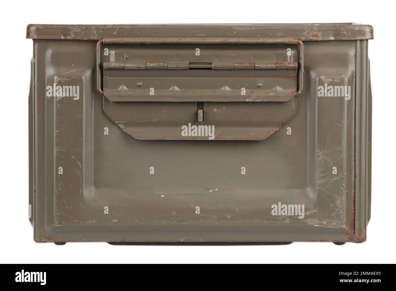 Stack of US army ammo cans isolated on white background Stock Photo - Alamy