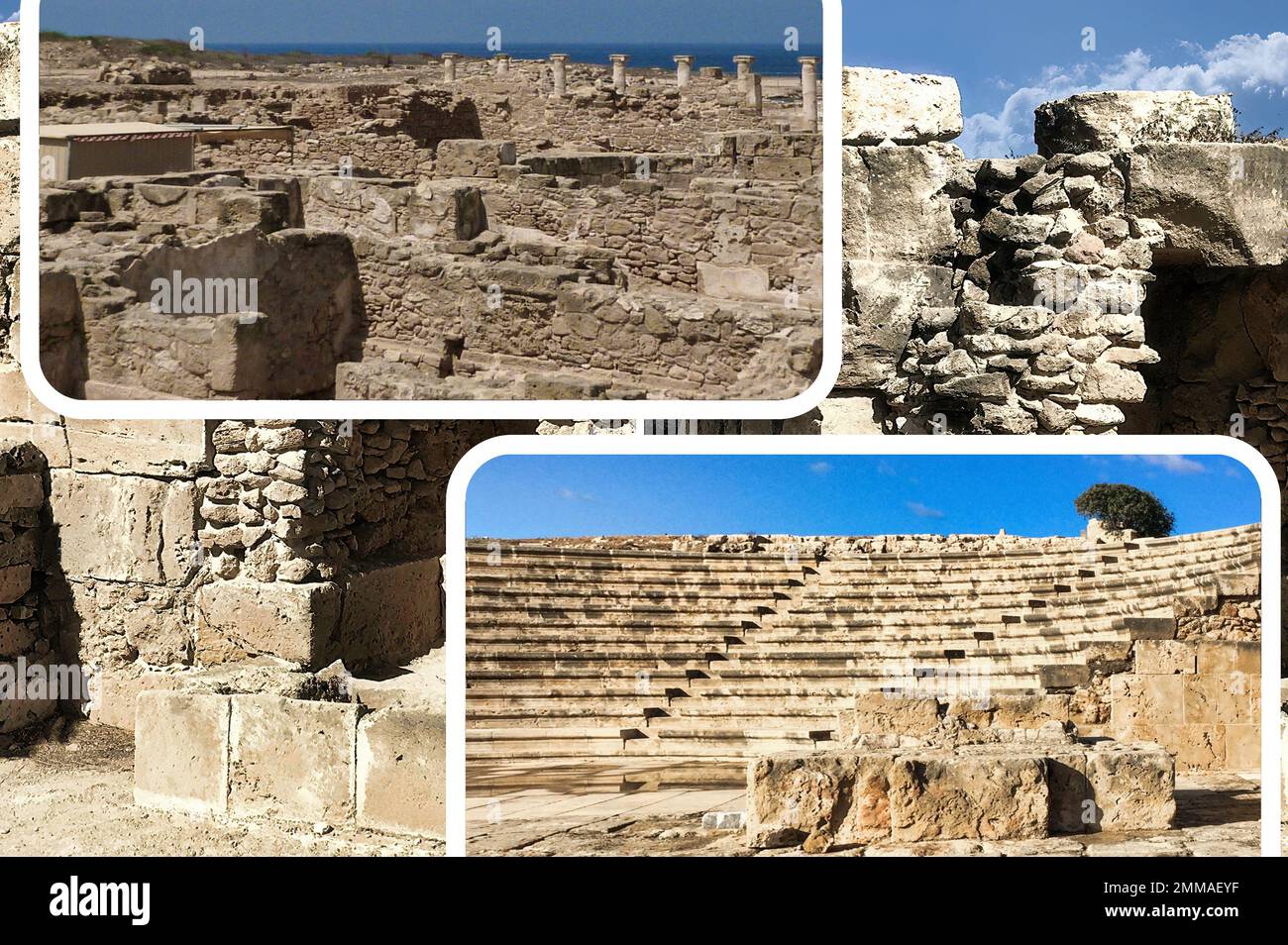 The ruins of Paphos (Cyprus) a UNESCO World Heritage Site for its ...