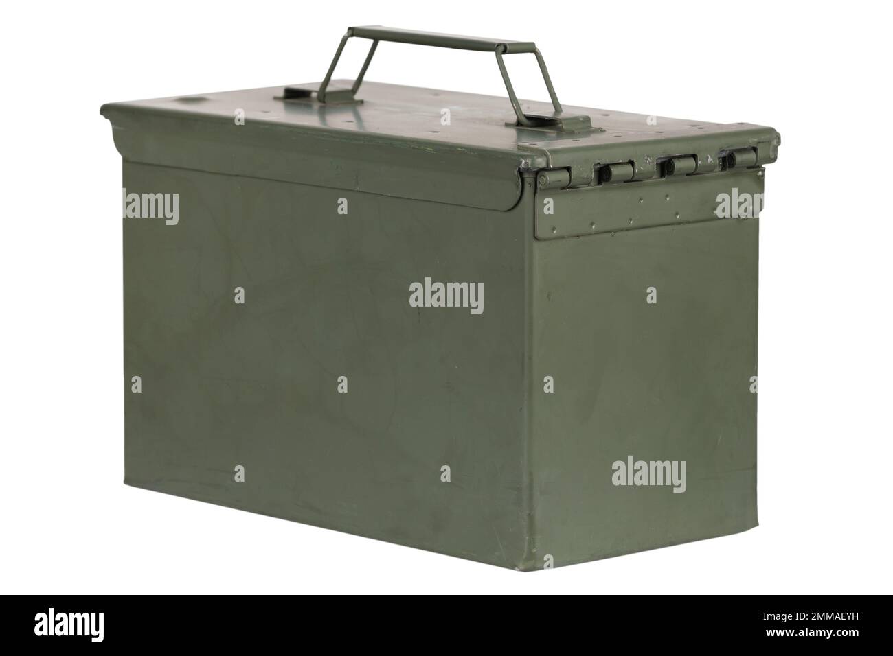 Stack of US army ammo cans isolated on white background Stock Photo - Alamy