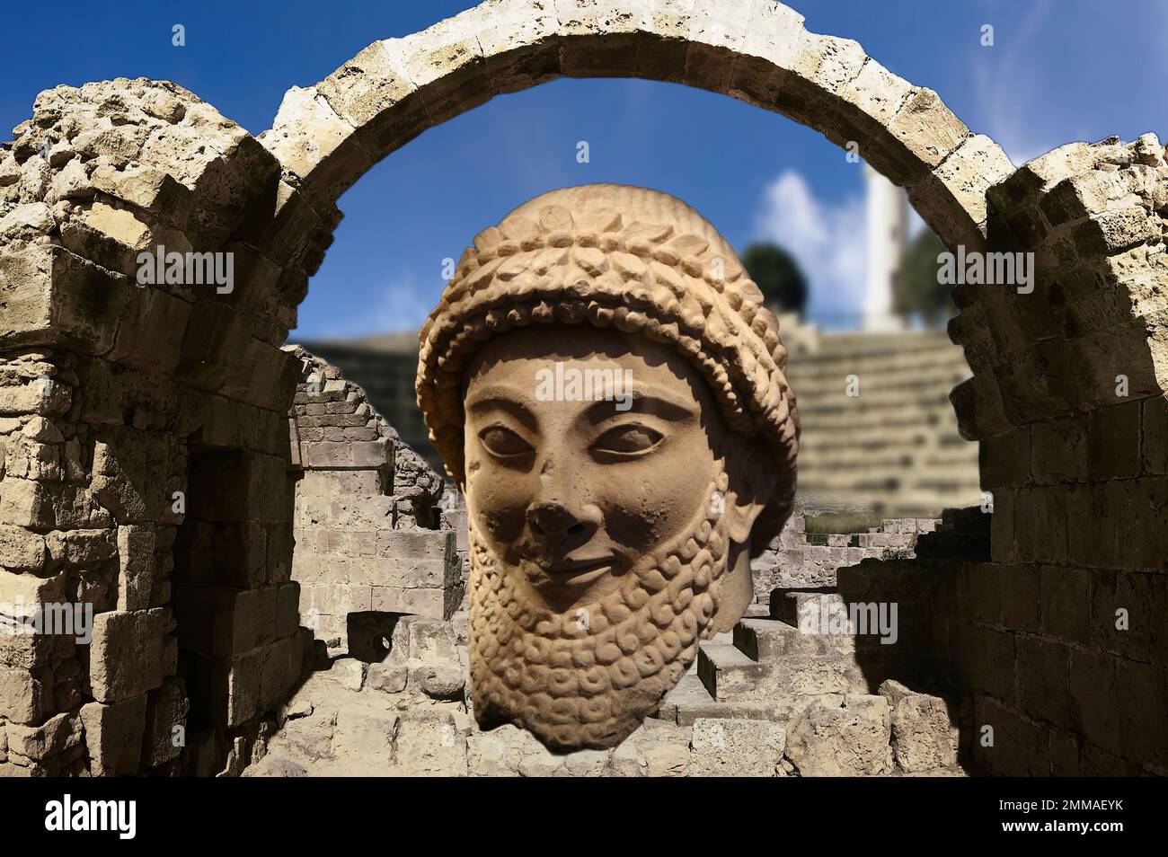 The ruins of Paphos (Cyprus) a UNESCO World Heritage Site for its ...