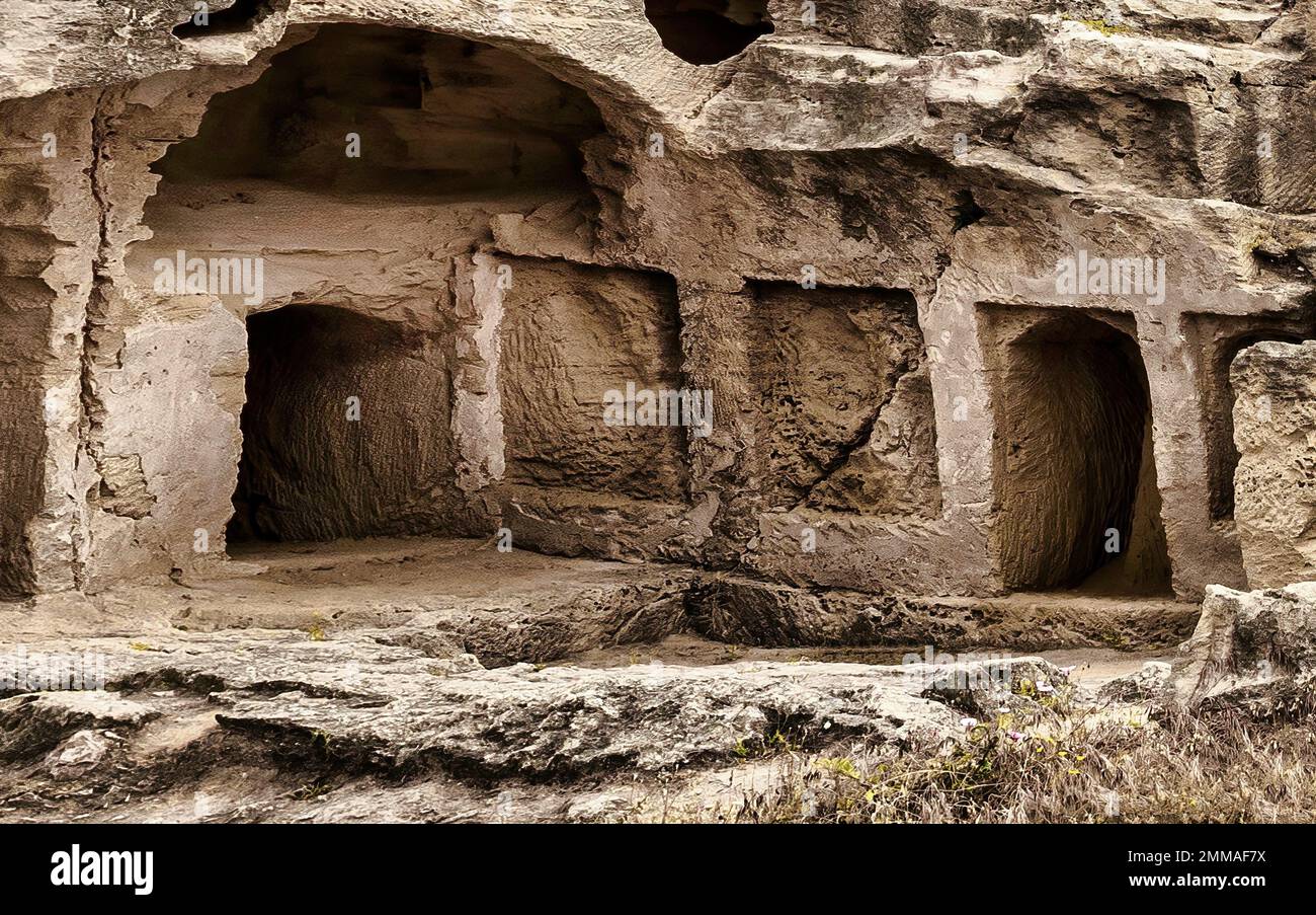 Tomb of the Kings, UNESCO World Heritage Site. Paphos, Cyprus Stock ...