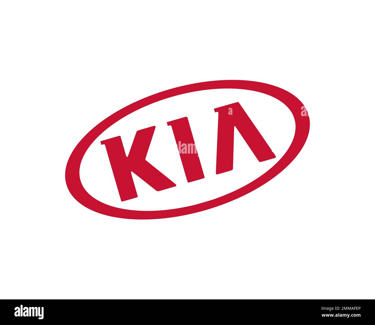 Kia Motors, rotated, white background, logo, brand name Stock Photo - Alamy