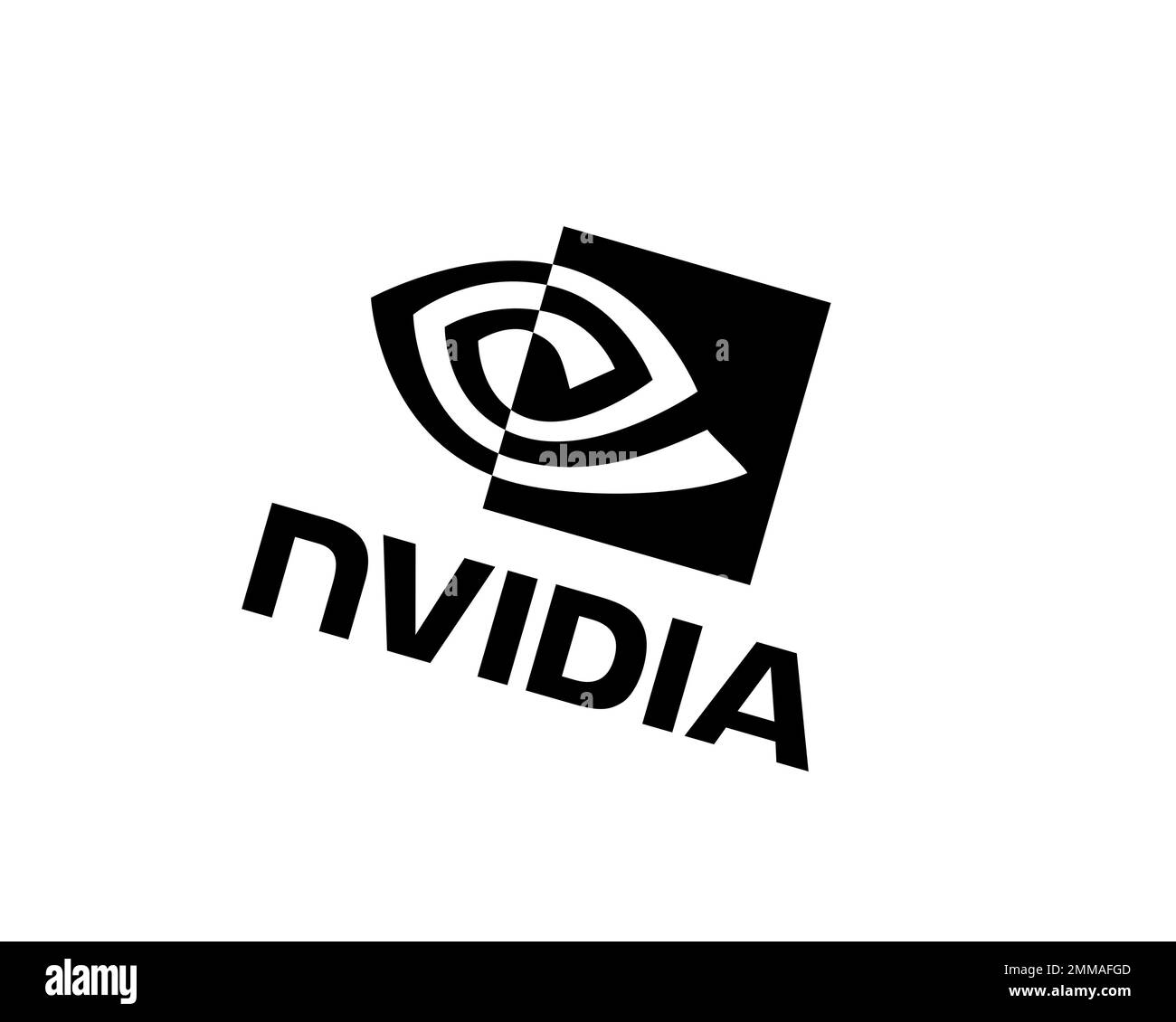 Nvidia Vertical Black, Rotated, White Background, Logo, Brand Name ...