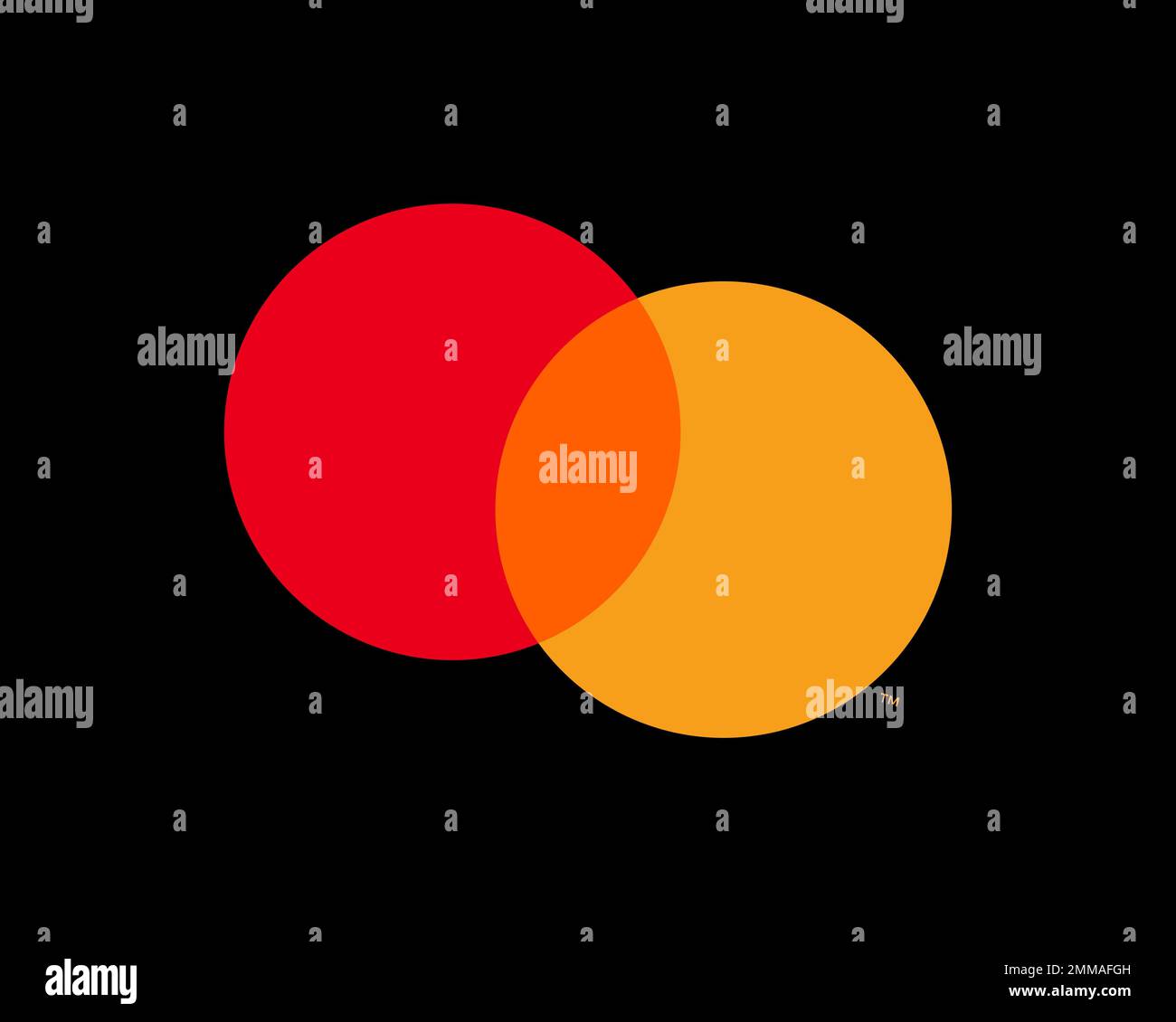 Mastercard, rotated, black background, logo, brand name Stock Photo - Alamy