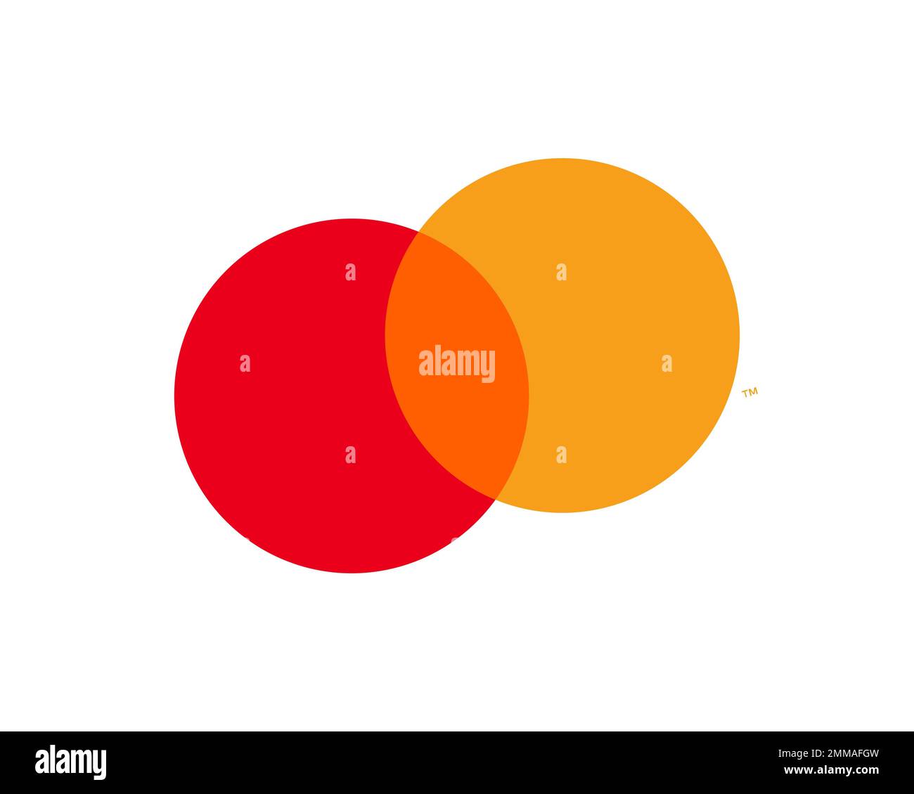 Mastercard, rotated, white background, logo, brand name Stock Photo - Alamy