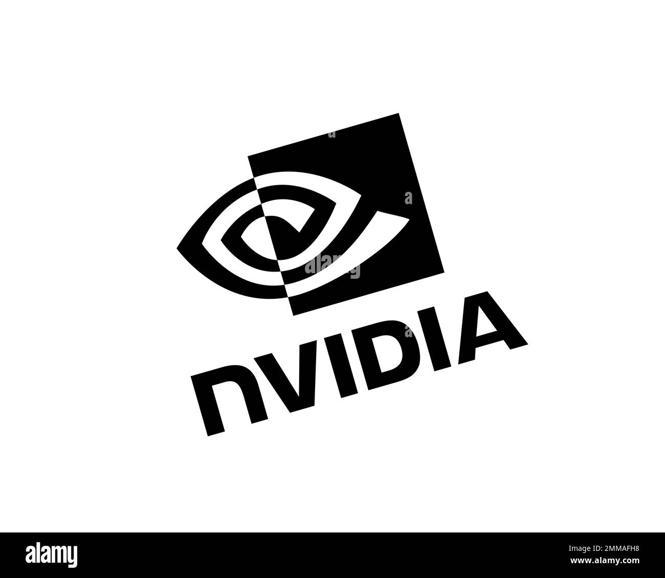 Nvidia Vertical Black, Rotated, White Background, Logo, Brand Name ...