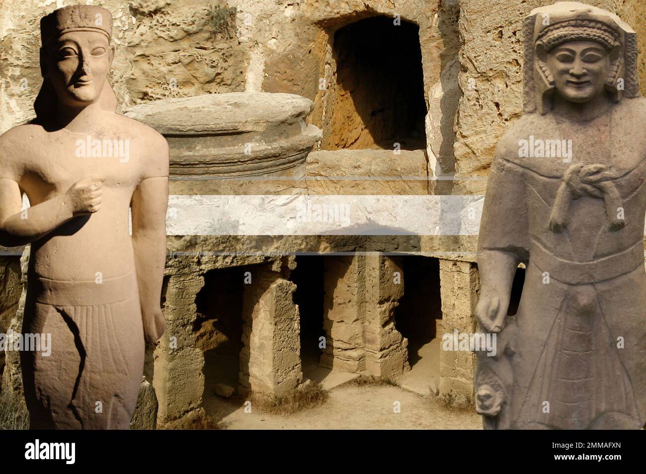 Tomb of the Kings, UNESCO World Heritage Site. Paphos, Cyprus Stock ...