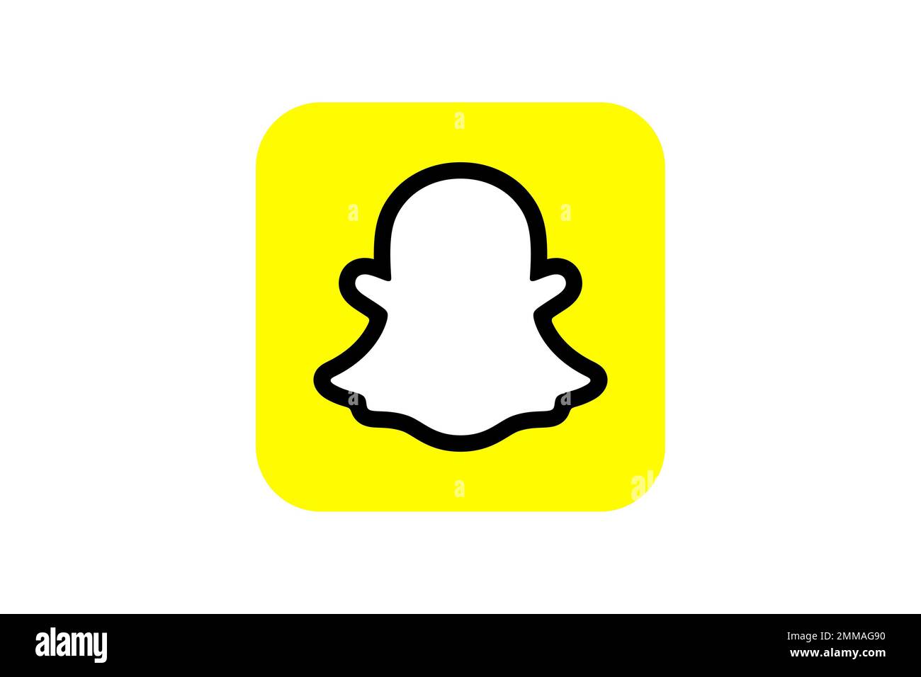 Snapchat, White background, Logo, Brand name Stock Photo - Alamy