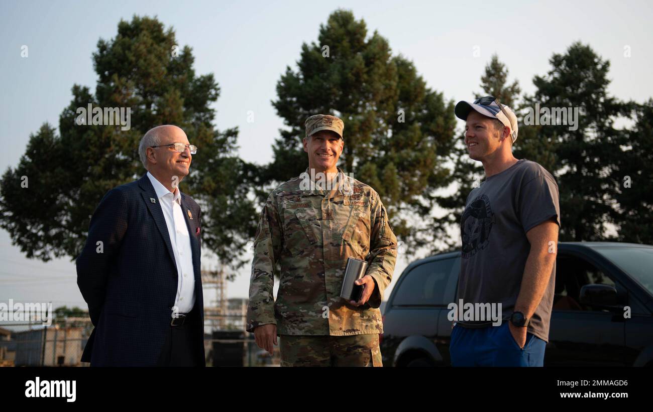 Ralph Galati, left, Air Force veteran and former prisoner of war, Col ...