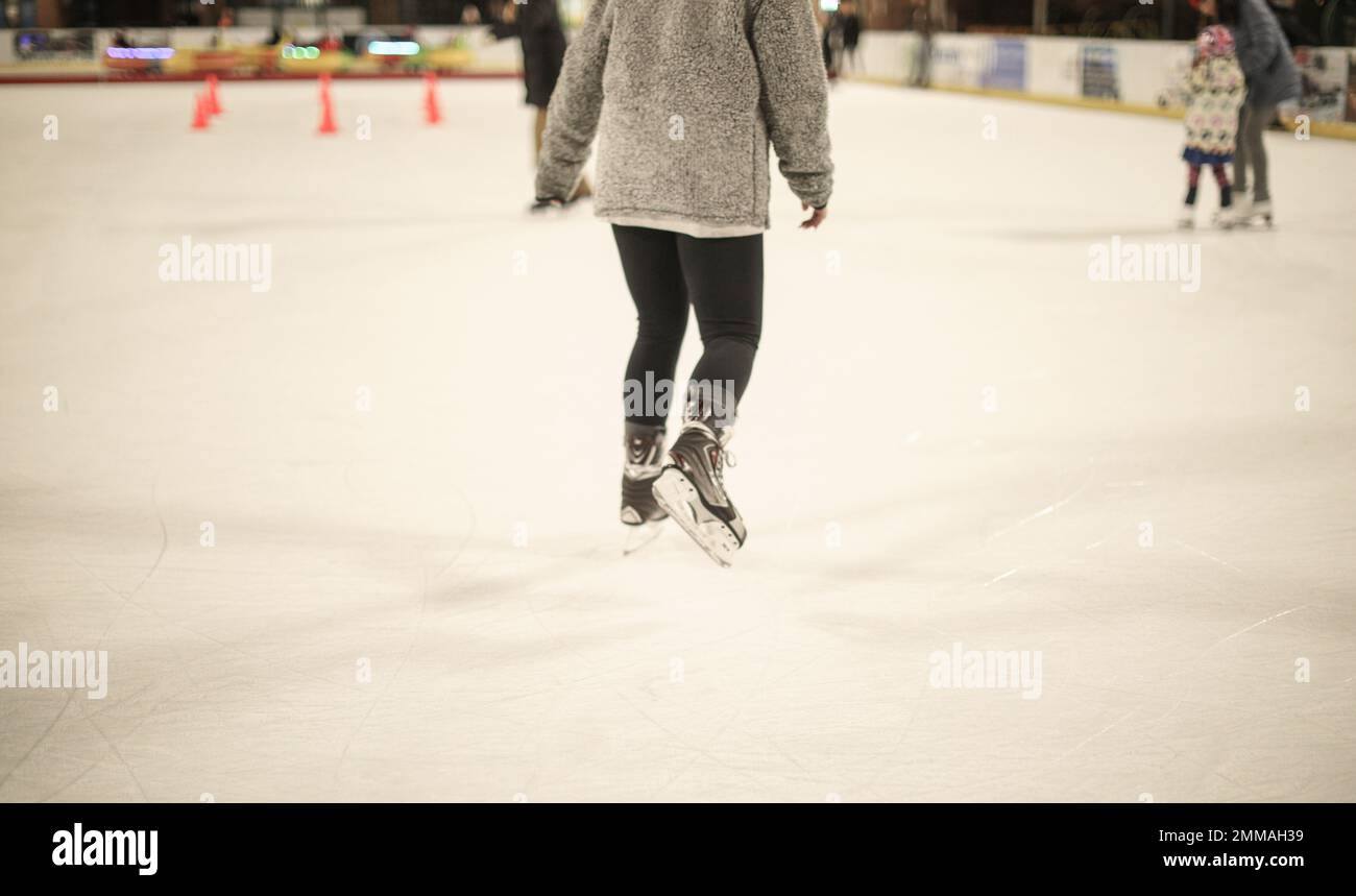 African american child ice skating hi-res stock photography and images ...