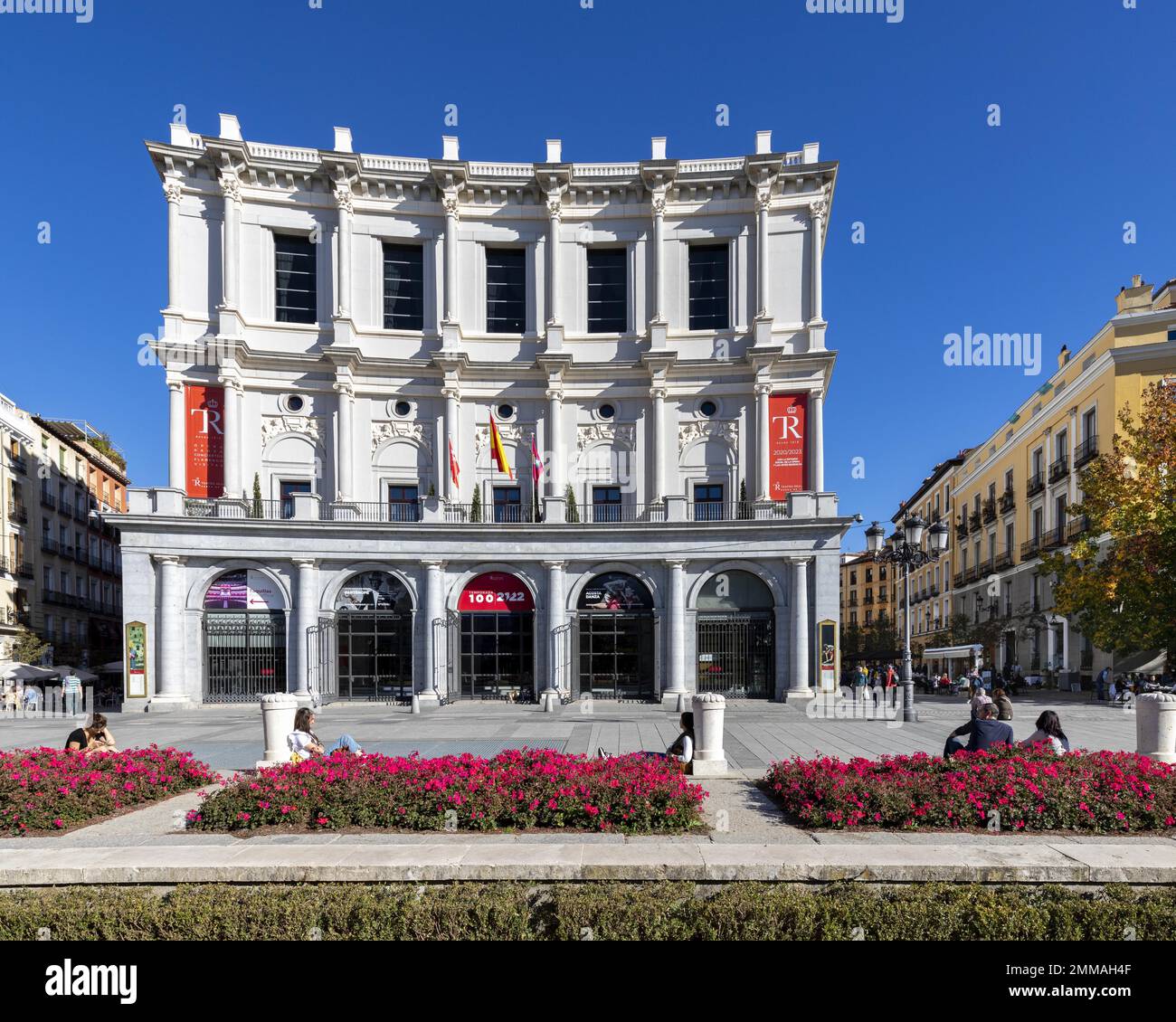Opera House, Teatro Real, magnificent building, Madrid, capital, Spain ...