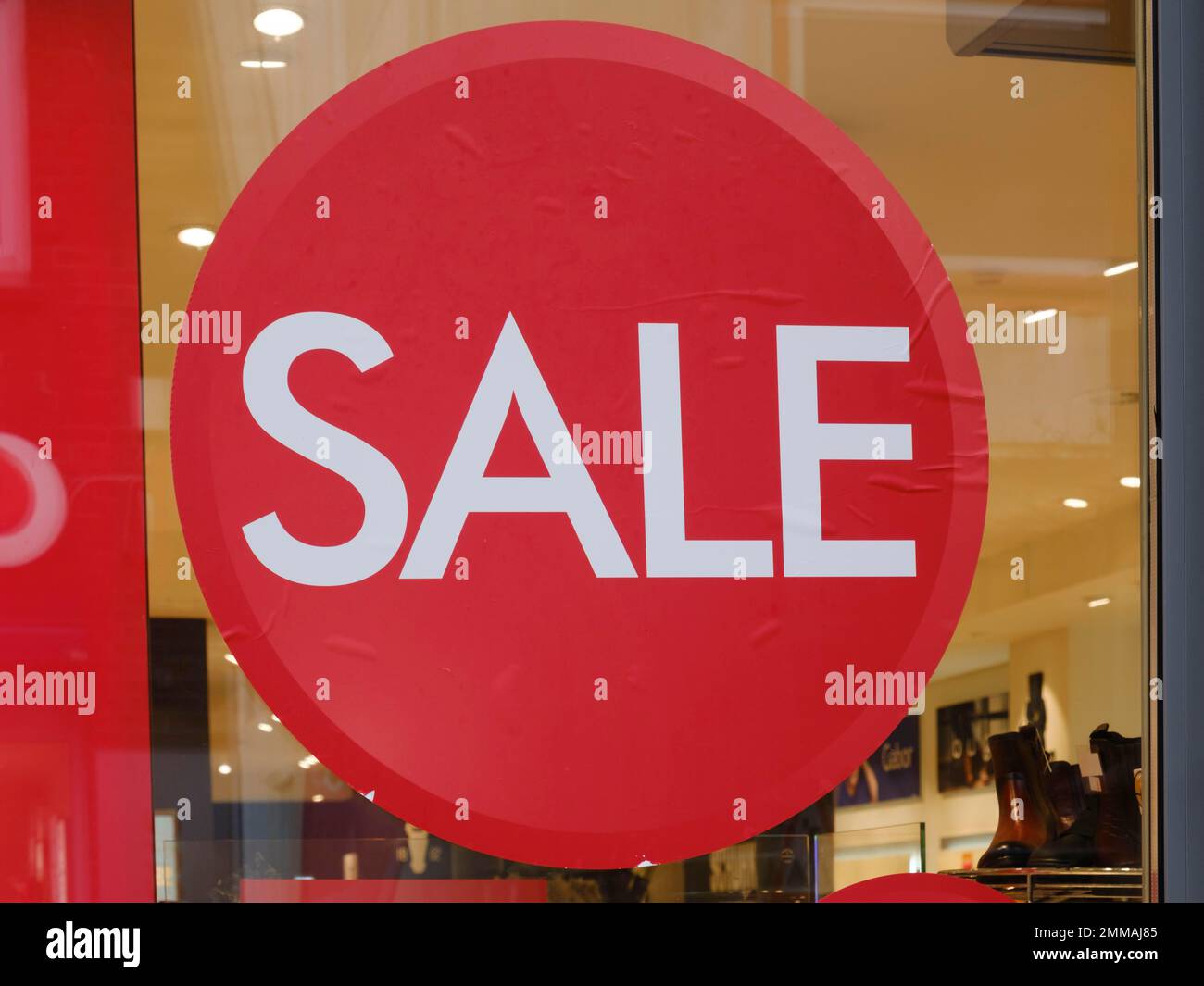 Shop window with sign SALE, Lower Saxony, Germany Stock Photo - Alamy