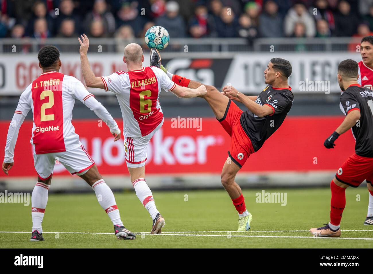 ROTTERDAM, THE NETHERLANDS - JANUARY 29: Davy Klaassen of Ajax and ...