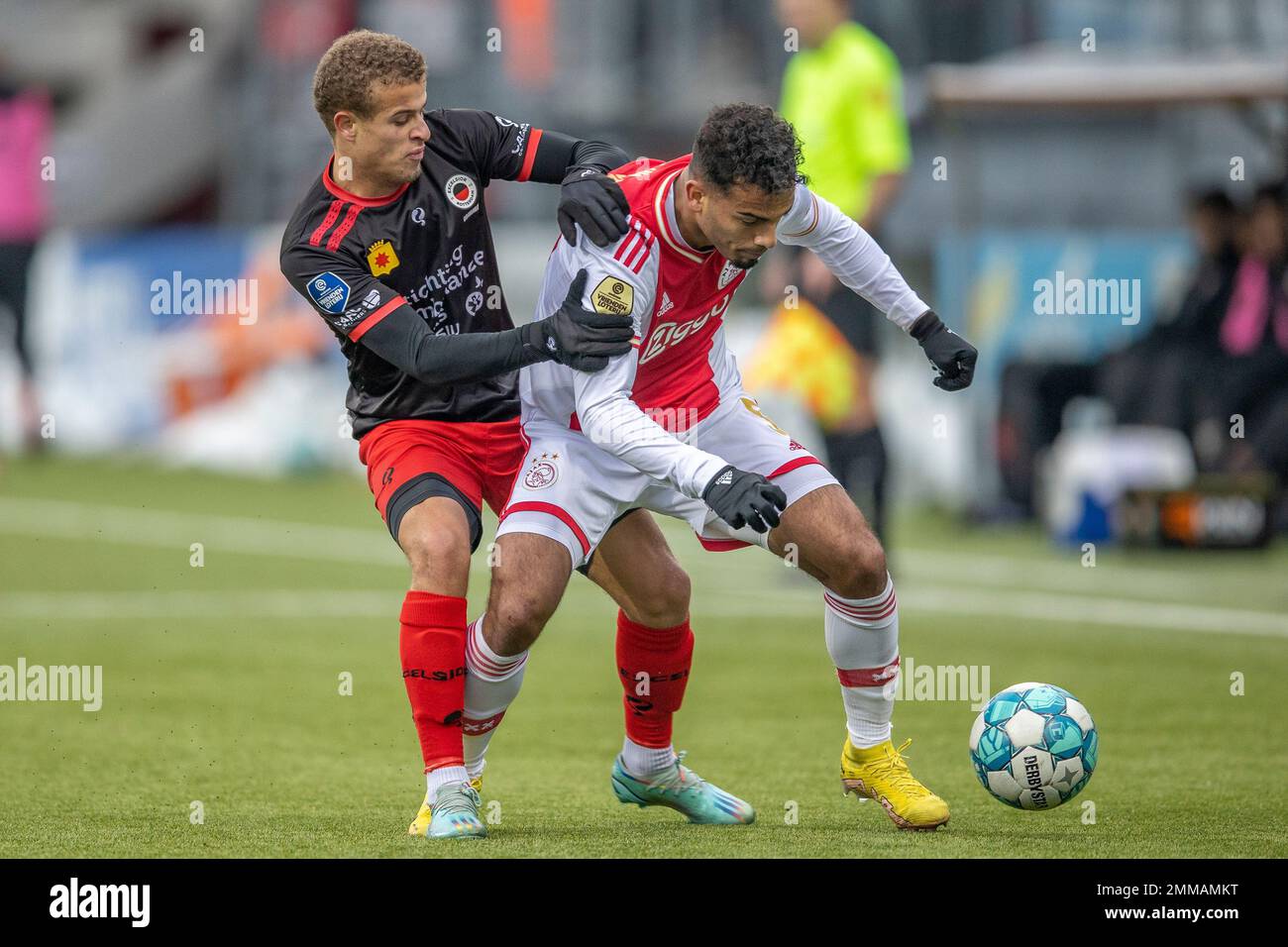 ROTTERDAM, THE NETHERLANDS - JANUARY 29: Owen Wijndal of Ajax and Kenzo ...
