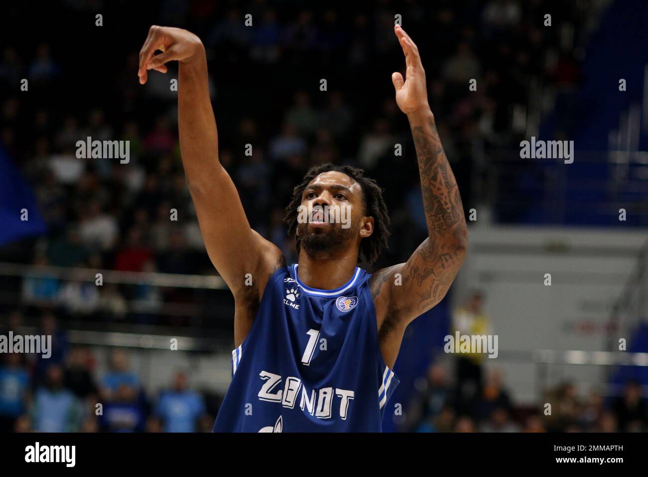 Saint Petersburg, Russia, 29 January 2023: Basketball, VTB United ...