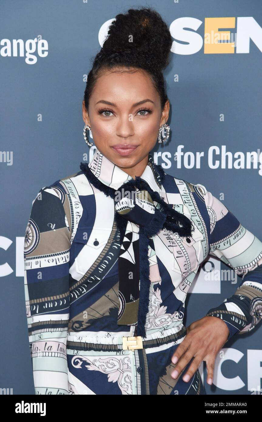 Logan Browning attends the 2018 GLSEN Respect Awards at the Beverly ...