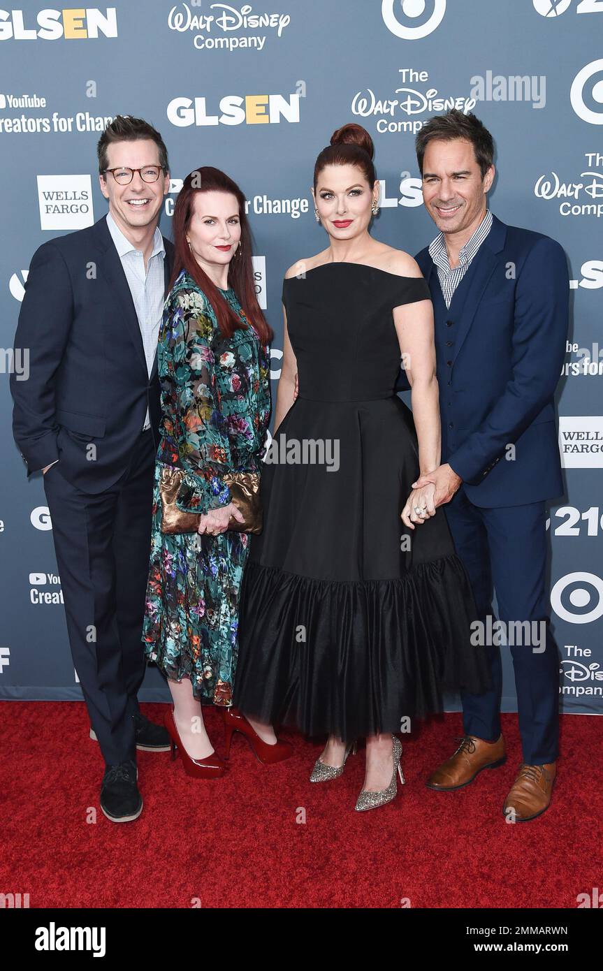 Sean Hayes, from left, Megan Mullally, Debra Messing and Eric McCormack ...
