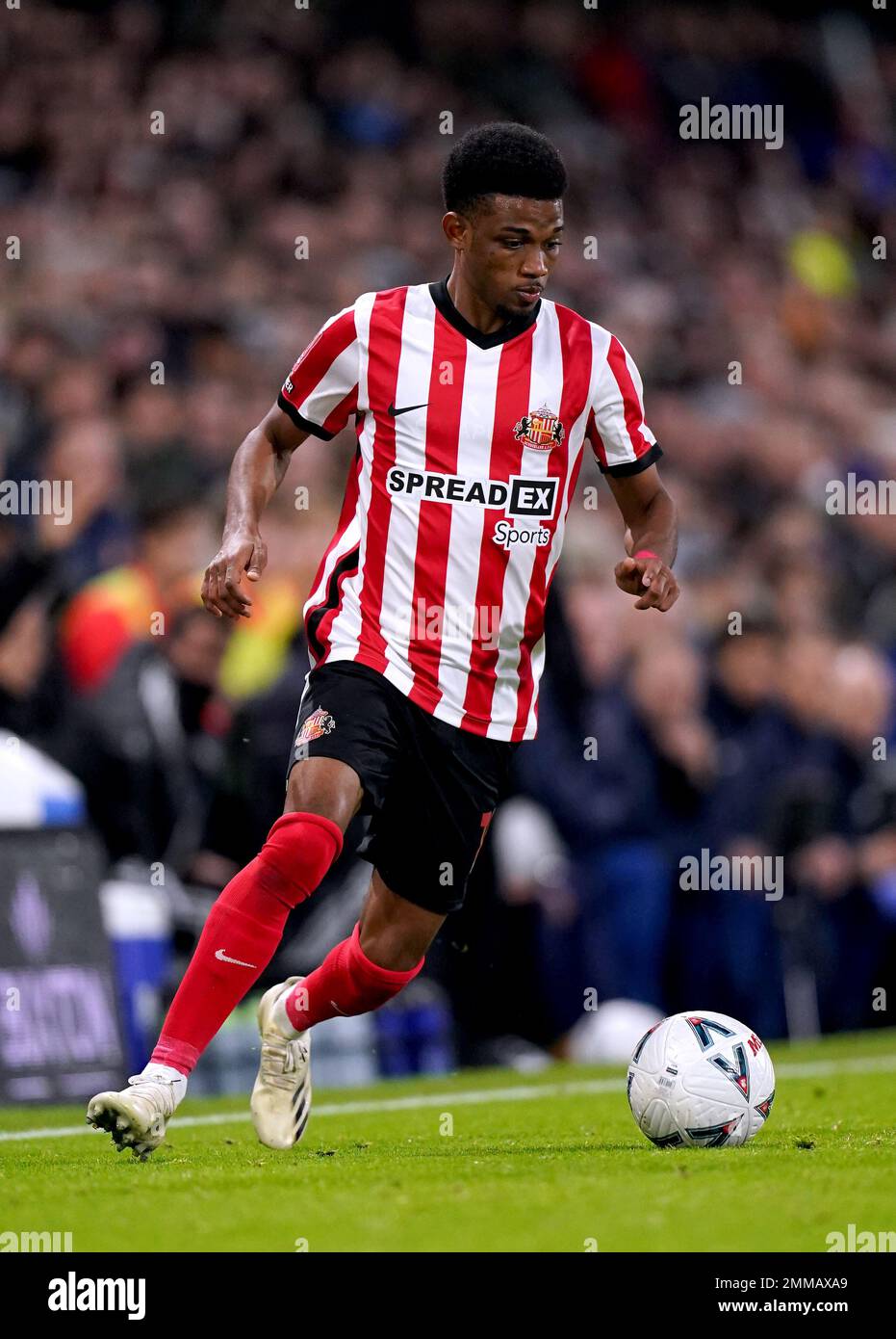 Sunderland's Amad Diallo during the Emirates FA Cup fourth round match ...